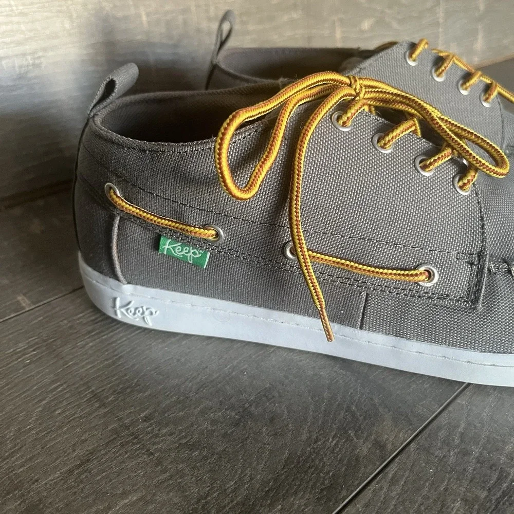 Keep It Gypsy | Shoes | Keep Canvas Boat Shoes Gray Lace Up Casual ...